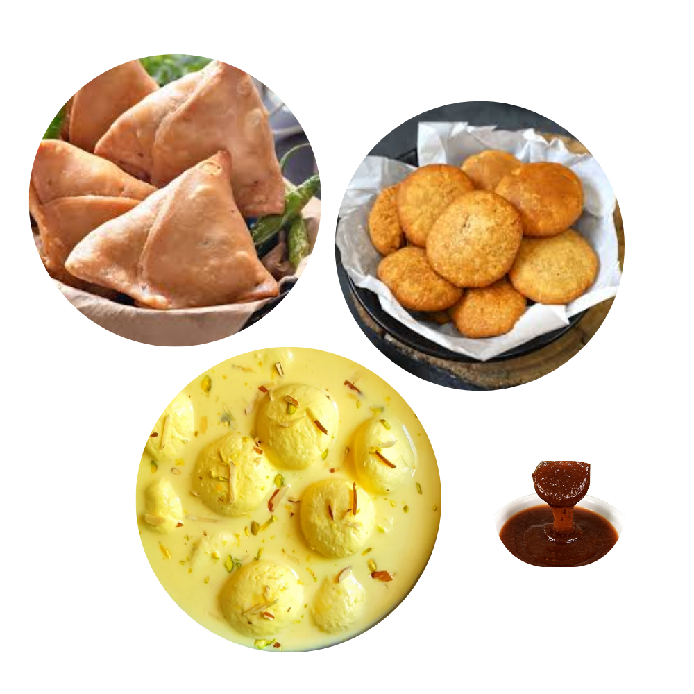 Samosa, Kachori & Rasmalai - Googly Food